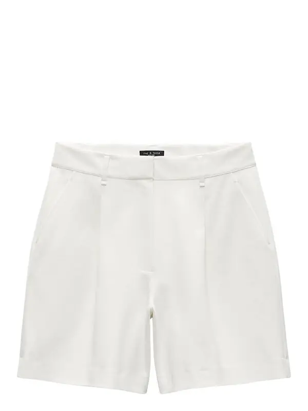 Rag & Bone Irina Mid-rise Tailored Shorts - Wht
