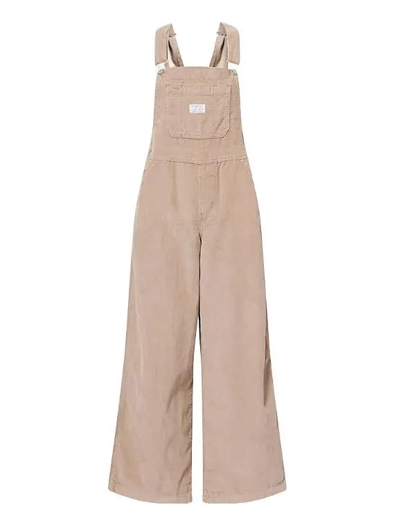 LEVI'S Wide-leg Corduroy Dungarees - White