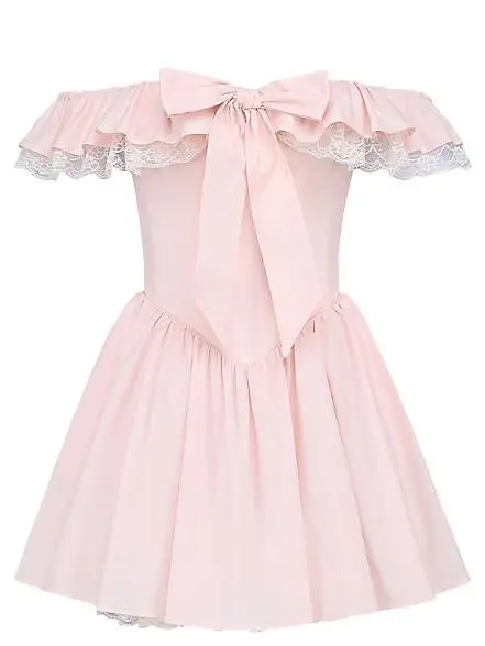 House Of Cb Jaide Off-the-shoulder Mini Dress - Pink