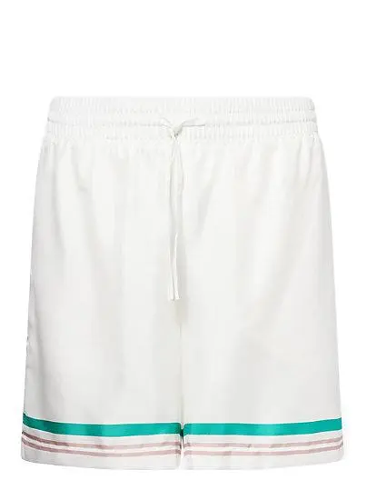 Casablanca Graphic-print Silk Shorts - Casa Way