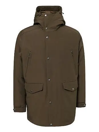 Moncler Livradois Logo-patch Down Parka Jacket - Dark Green