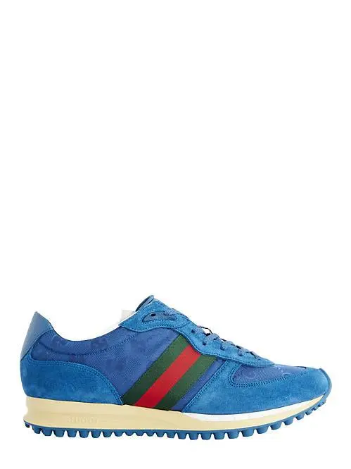 Gucci Re-motion Monogram Canvas Trainers - Black