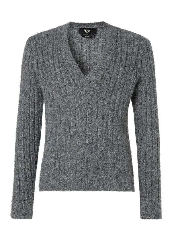 Fendi Slim-fit Jumper - Grey
