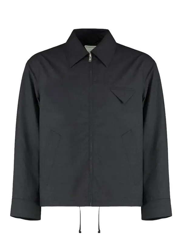 Bottega Veneta Wool Zipped Jacket - Grey