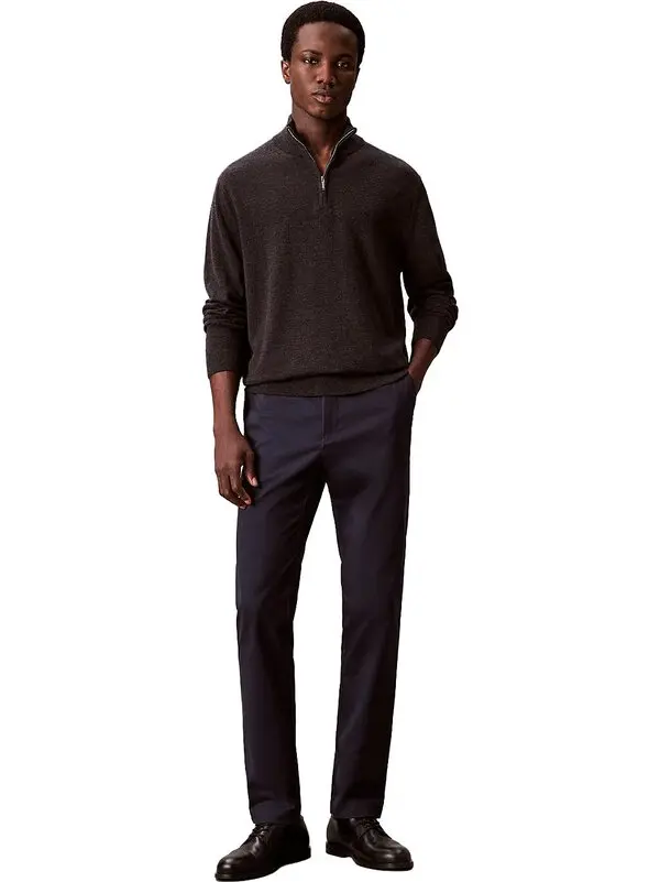 Calvin Klein Cotton Sateen Slim Chino Pants - Dark Sapphire