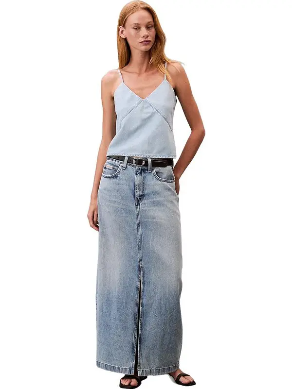 Calvin Klein Denim Maxi Skirt - Shoreline