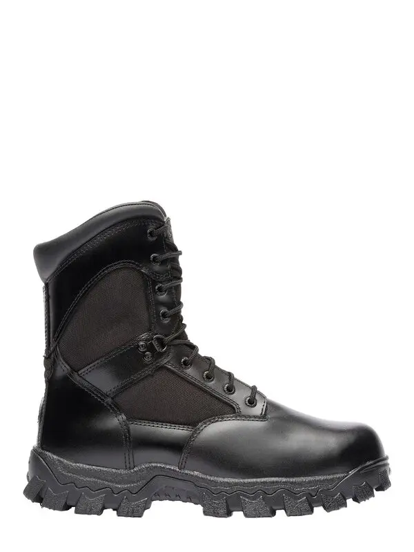 ROCKY Alphaforce Zipper Composite Toe Public Service Boots - Black