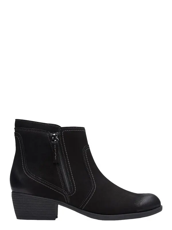 Clarks Charlten Ave Nubuck Boots - Black