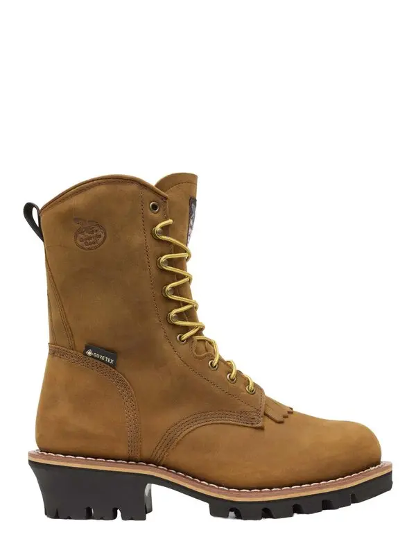 GEORGIA BOOT Steel Toe Waterproof Logger Boot - Worn Saddle