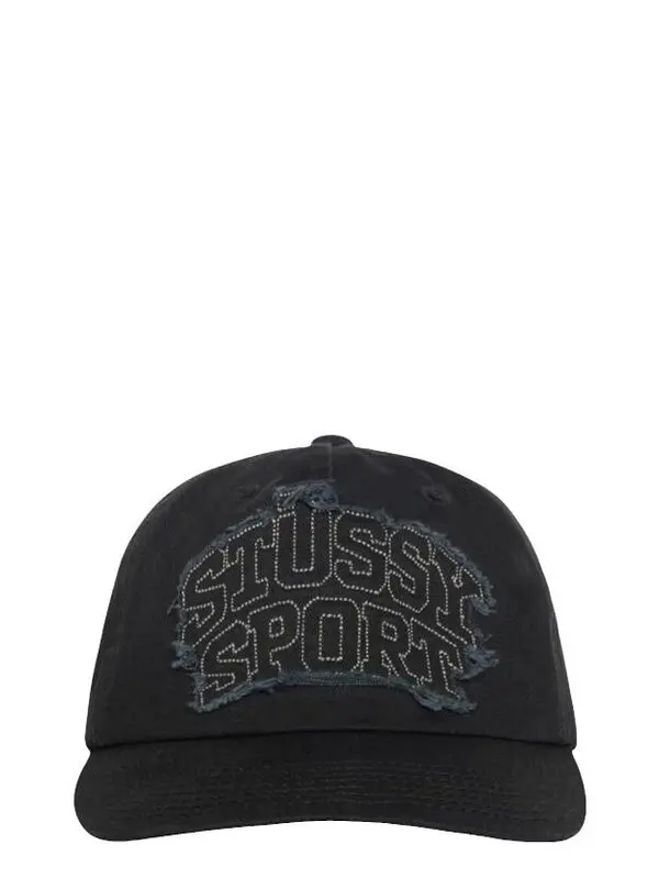 StÜssy Middepth Sport Patch Snapback - Shadow Black