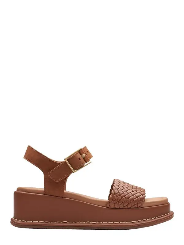 Clarks Kimmei Bay Leather Sandals - Tan