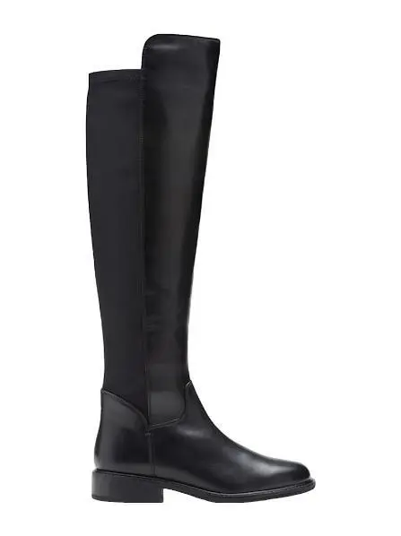 Clarks Renewal Up Leather Boots - Black