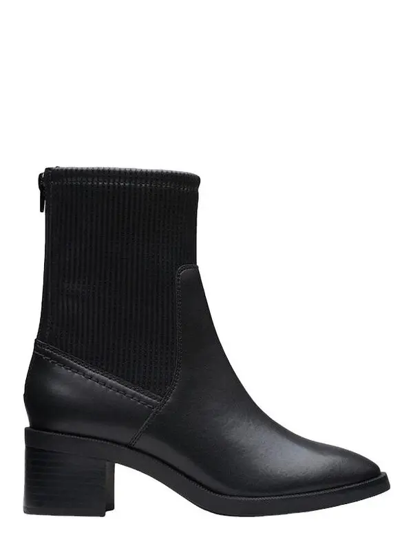 Clarks Lileigh Holly Leather Boots - Black