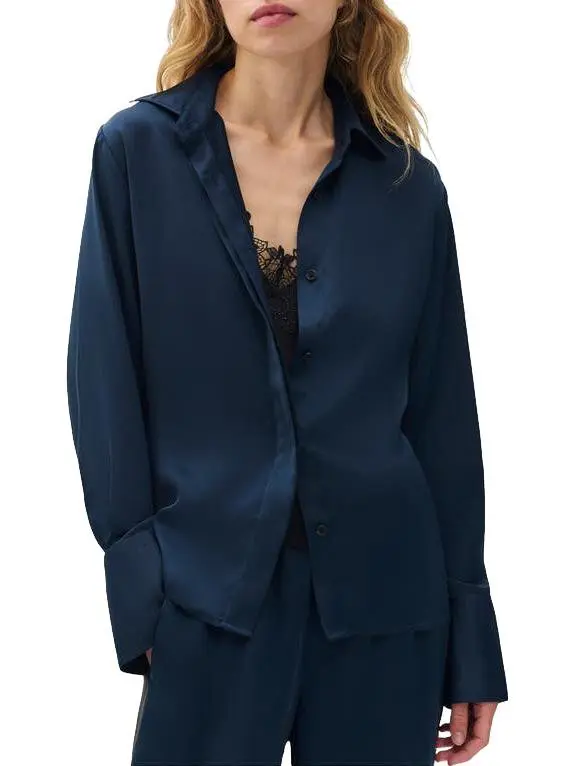 Rag & Bone Button-front Shirt With Camisole - Sal