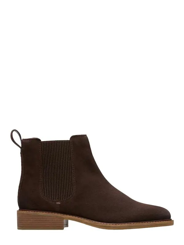 Clarks Cologne Arlo 2 Suede Chelsea Boots - Dark Brown