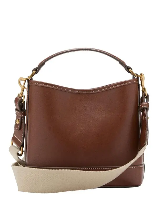 Mango Small Bucket Bag - Leather