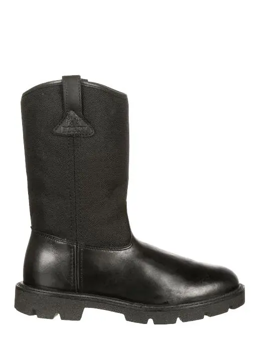 ROCKY Warden Pull-on Wellington Public Service Boots - Black