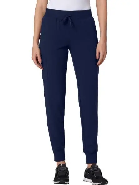 JAANUU Slim Mid-rise 6-pocket Scrub Jogger - Midnight Navy