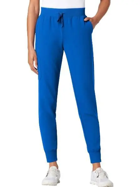 JAANUU Slim Mid-rise 6-pocket Scrub Jogger - Royal Blue