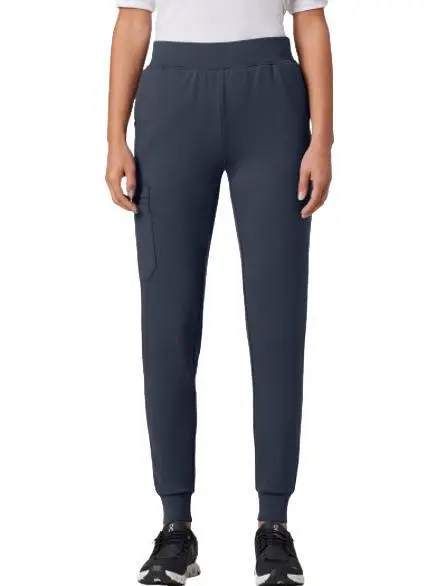 JAANUU Rubi 6-pocket Slim Knit Scrub Jogger - Carbon Gray