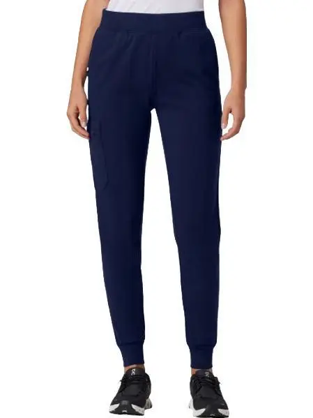 JAANUU Rubi 6-pocket Slim Knit Scrub Jogger - Midnight Navy