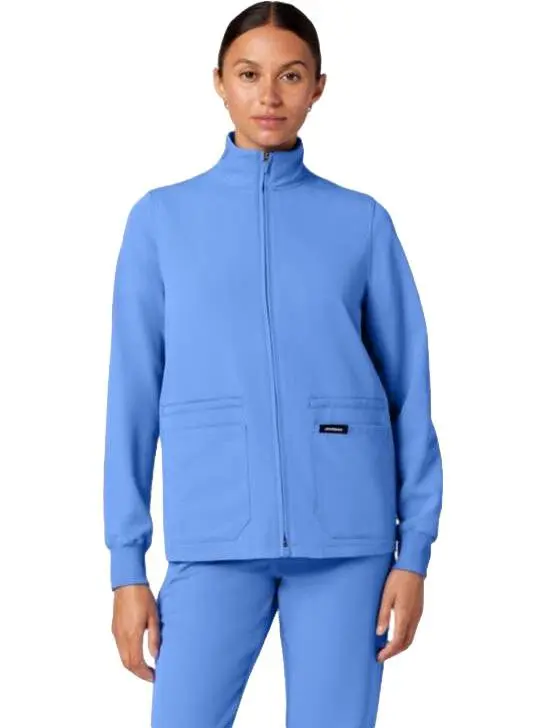 JAANUU Ceri Classic Scrub Jacket - Ceil Blue