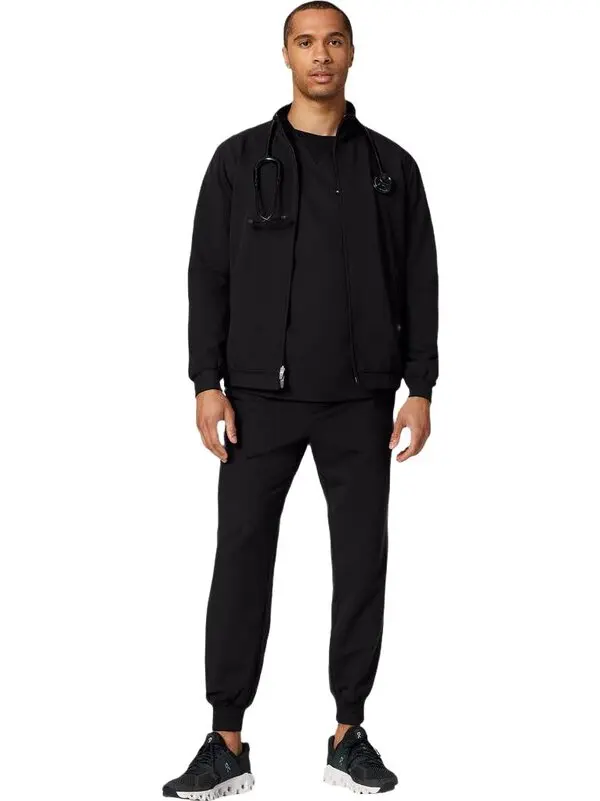 JAANUU Wolfe Classic Scrub Jacket - Black