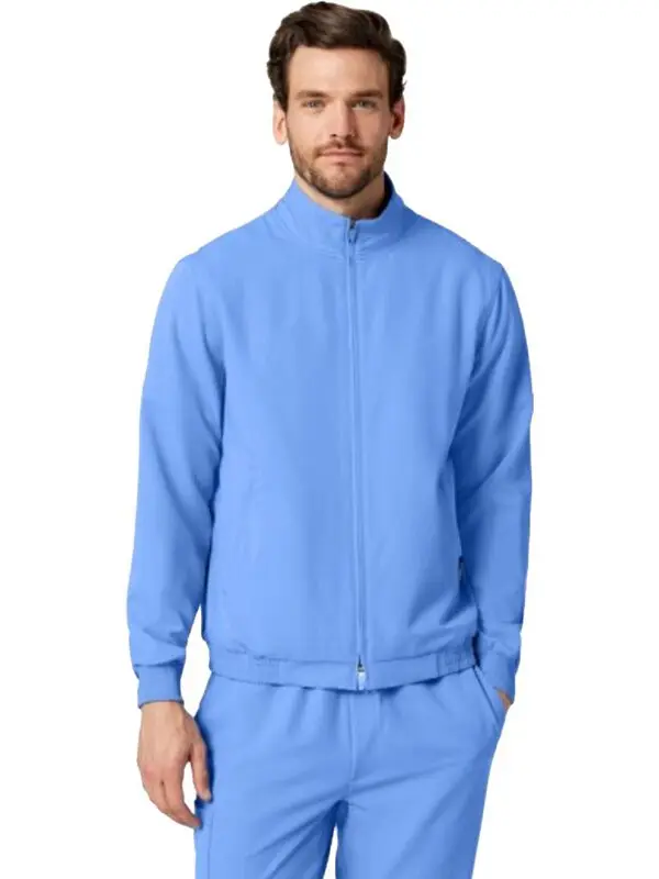 JAANUU Wolfe Classic Scrub Jacket - Ceil Blue
