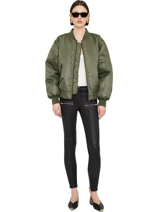 ANINE BING Leon Bomber - Army Green