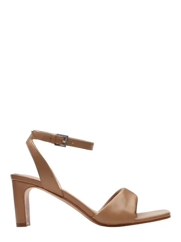 Clarks Seren 65 Strap Leather Sandals - Camel