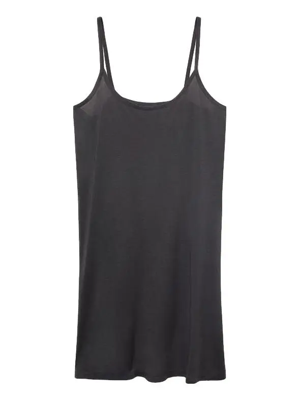 Mango Micromodal Nightgown - Charcoal