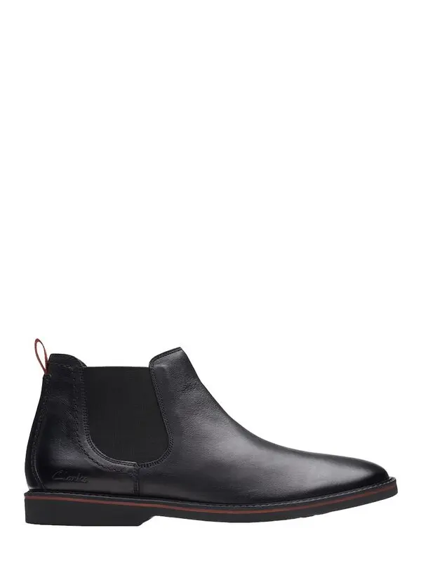 Clarks Atticus Lt Top Leather Chelsea Boot - Black