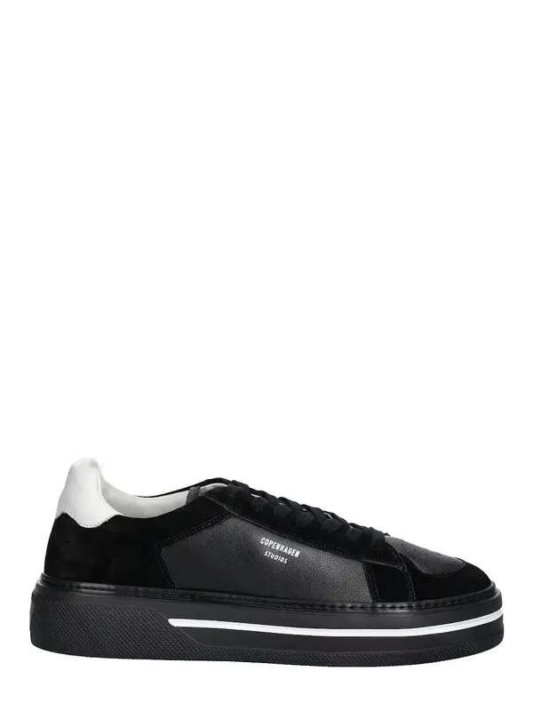 SUMMERY COPENHAGEN Leather Sneakers - Black