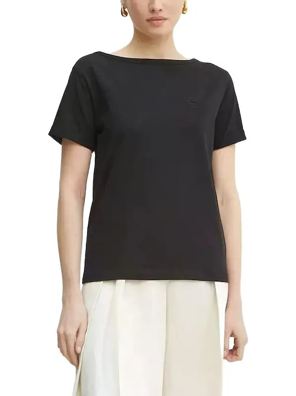 Liviana Conti Boat-neck T-shirt - Black