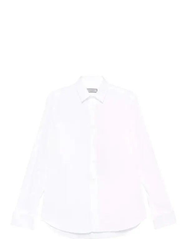 Canali Double-cuff Cotton Shirt - White