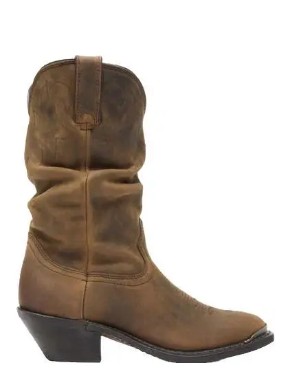 Durango Slouch Western Boots - Distressed Tan