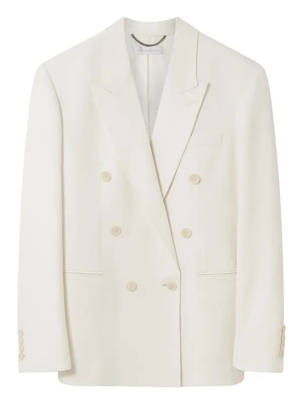 Stella McCartney Double-breasted Tuxedo Blazer - Cream