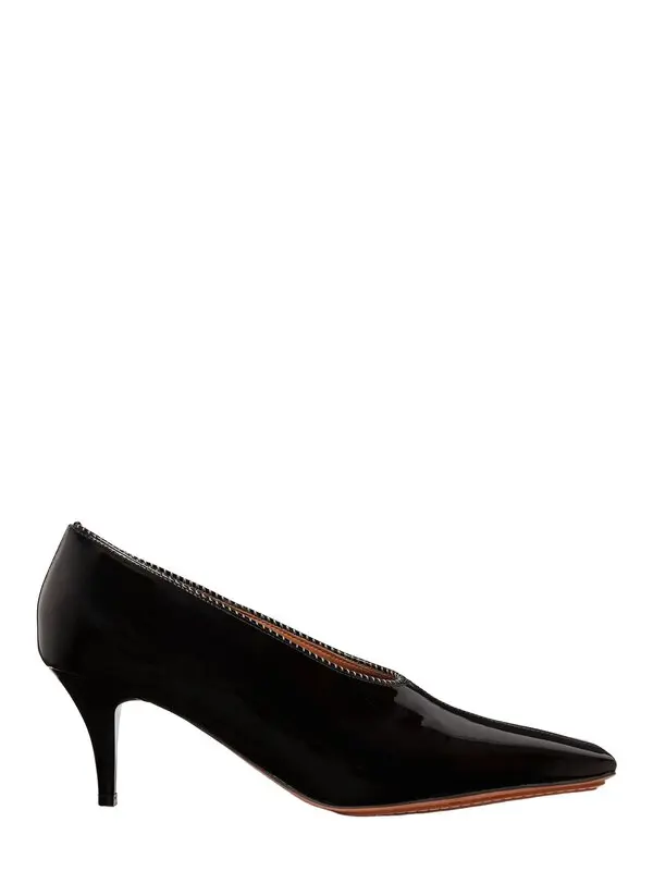 Stella McCartney Square-toe Kitten Heels - Black