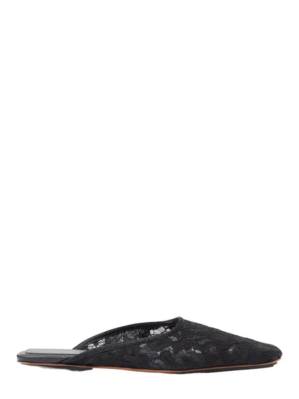 Stella McCartney Square-toe Lace Mules - Black