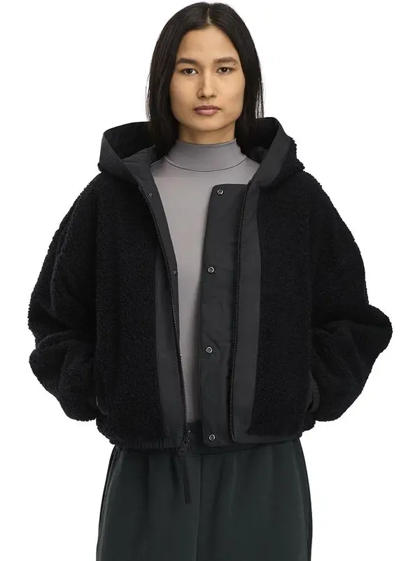 Canada Goose Alberni Reversible Fleece Bomber - Black/black