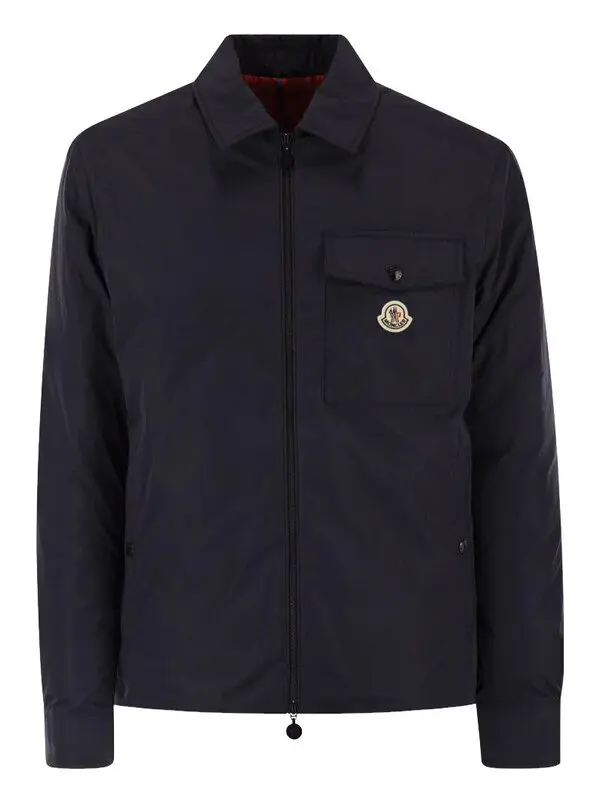 Moncler Vigeon Padded Shacket - Dark Blue
