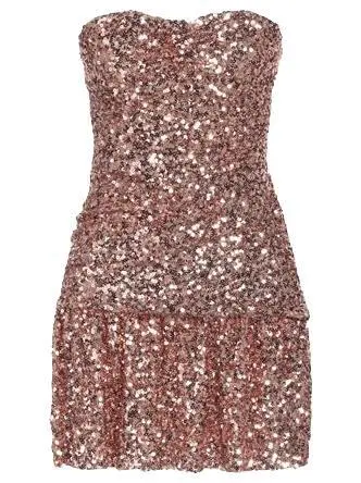 GAËLLE PARIS Sequined Mini Dress - Pink