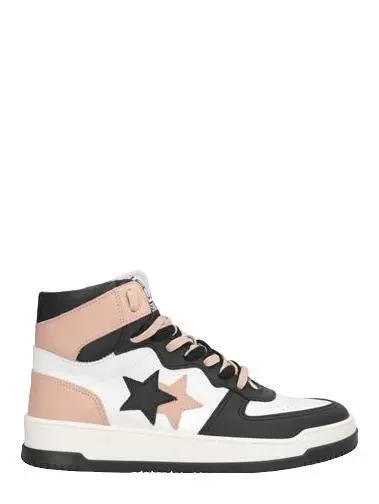 2STAR Leather High-top Sneakers - White