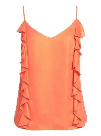 CAMILLA MILANO Ruched Crepe Top - Orange