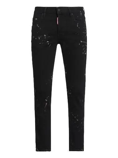 Dsquared2 Tapered Jeans With Tie-dye Detail - Black