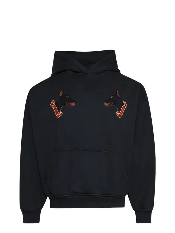 Rhude London Hound Hoodie Vintage - Black