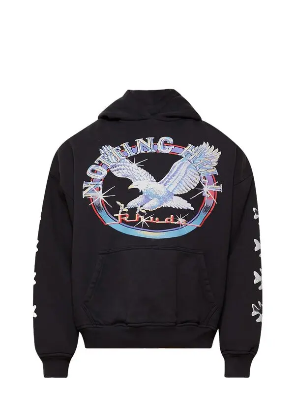 Rhude Notting Hill Eagle Hoodie - Black