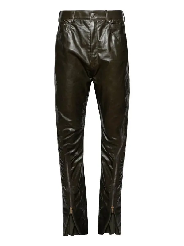 Rick Owens Bolan Banana Rosewood Trousers - Green