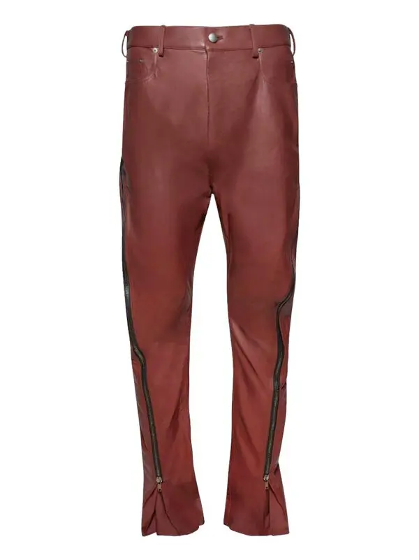 Rick Owens Bolan Banana Rosewood Trousers - Red