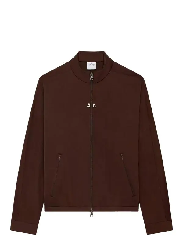 COURREGES Zip-up Track Jacket - Brown
